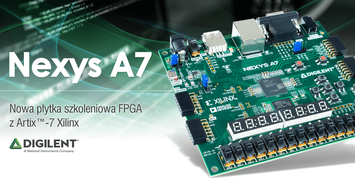 Nexys A7 – nowa płytka szkoleniowa z FPGA Artix-7 Xilinx | Kamami.pl – sklep dla elektroników